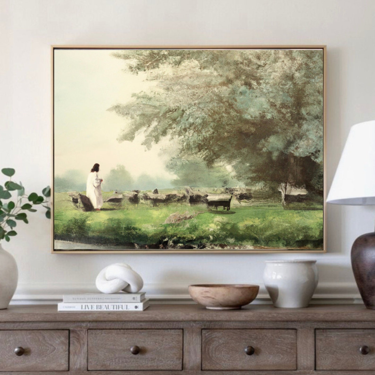 Feed My Sheep Jesus Christ Art - Etsy