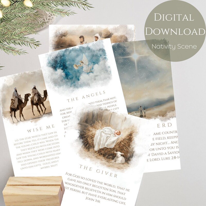 Nativity Cards - Etsy