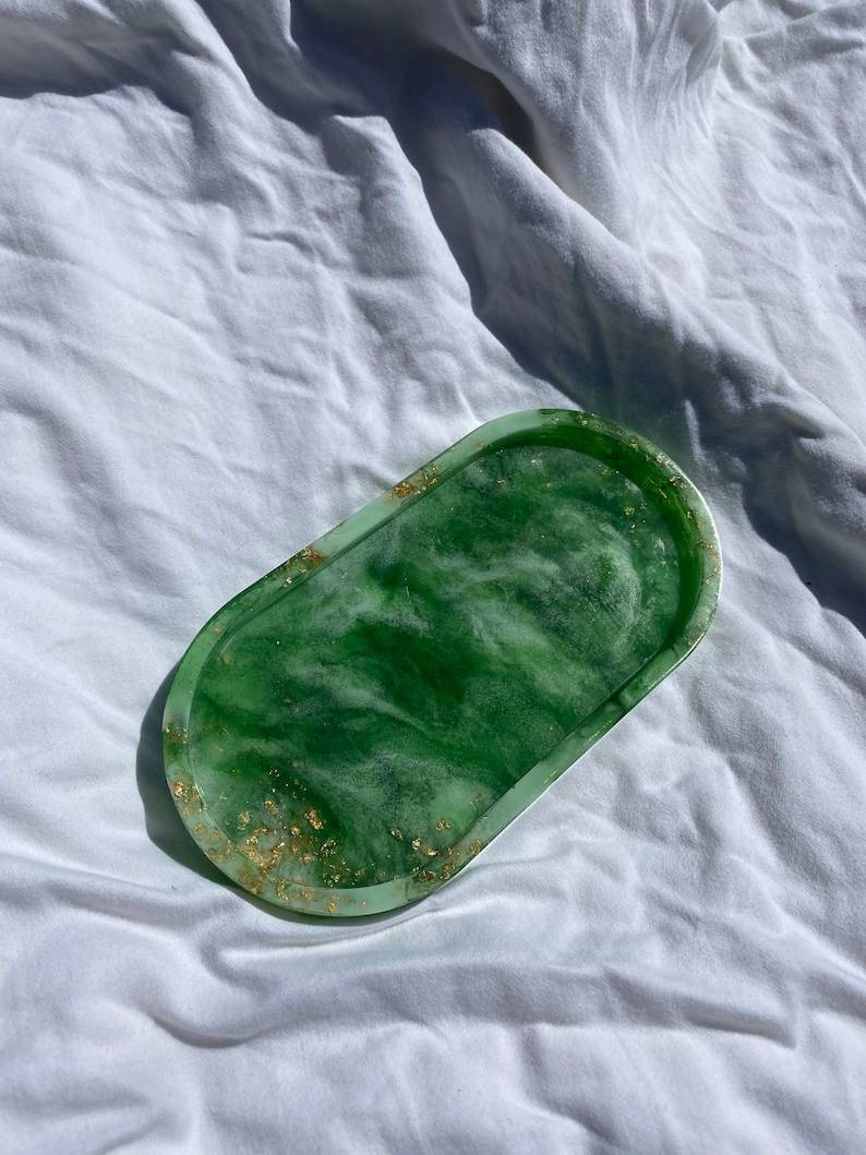 Jade Crystal Trinket Tray - Etsy