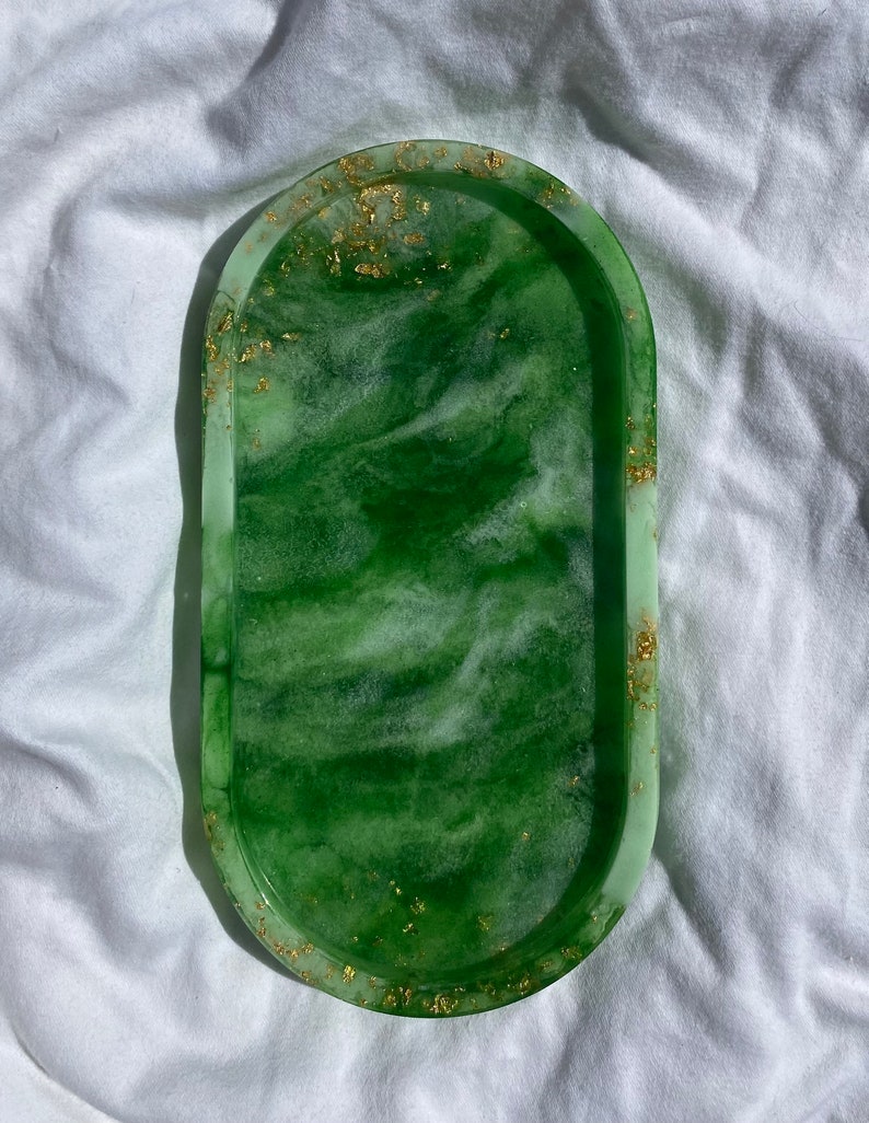 Jade Crystal Trinket Tray - Etsy