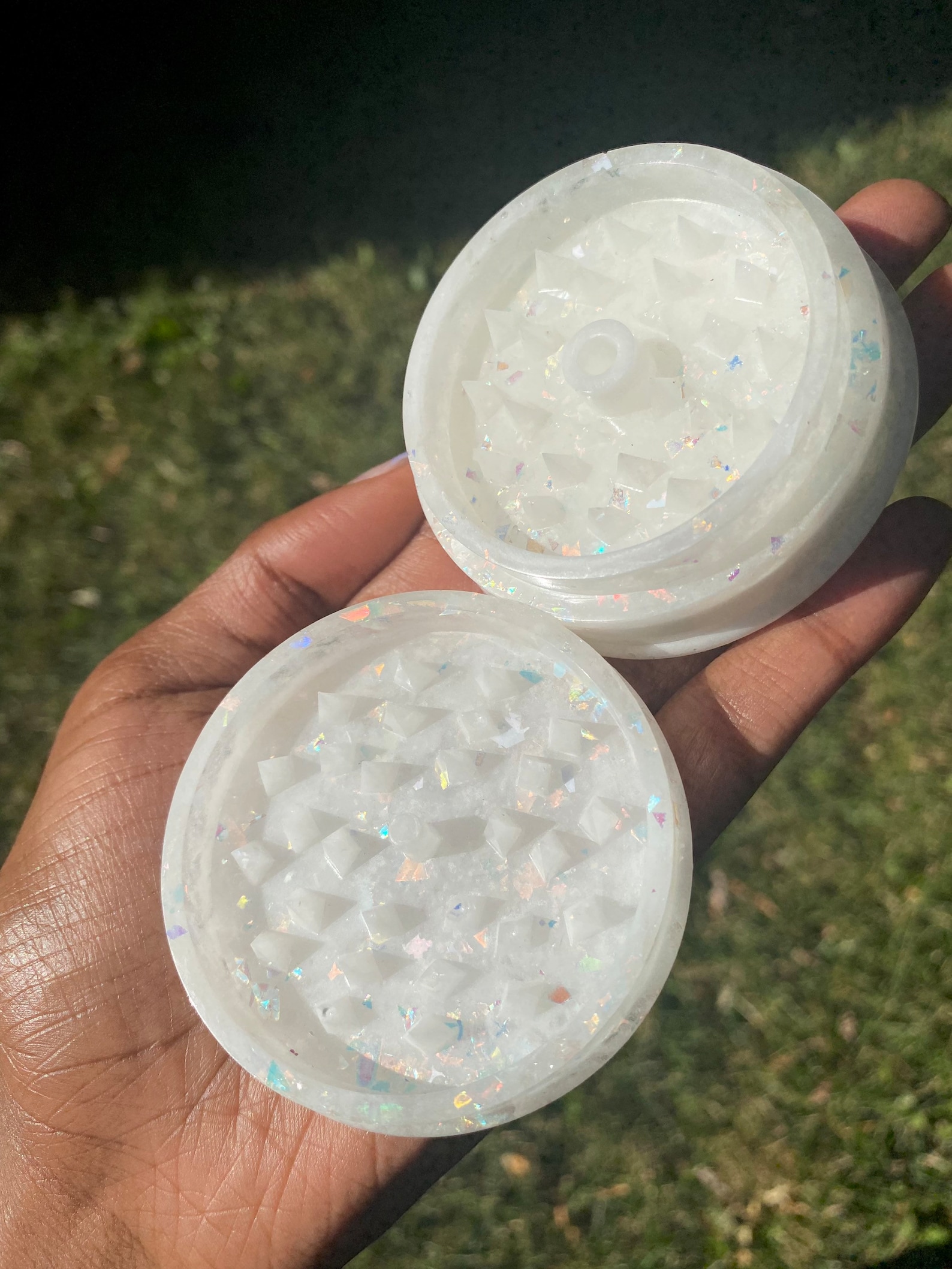 Opal Crystal Grinder , Herb Grinder , Opal Crystal - Etsy