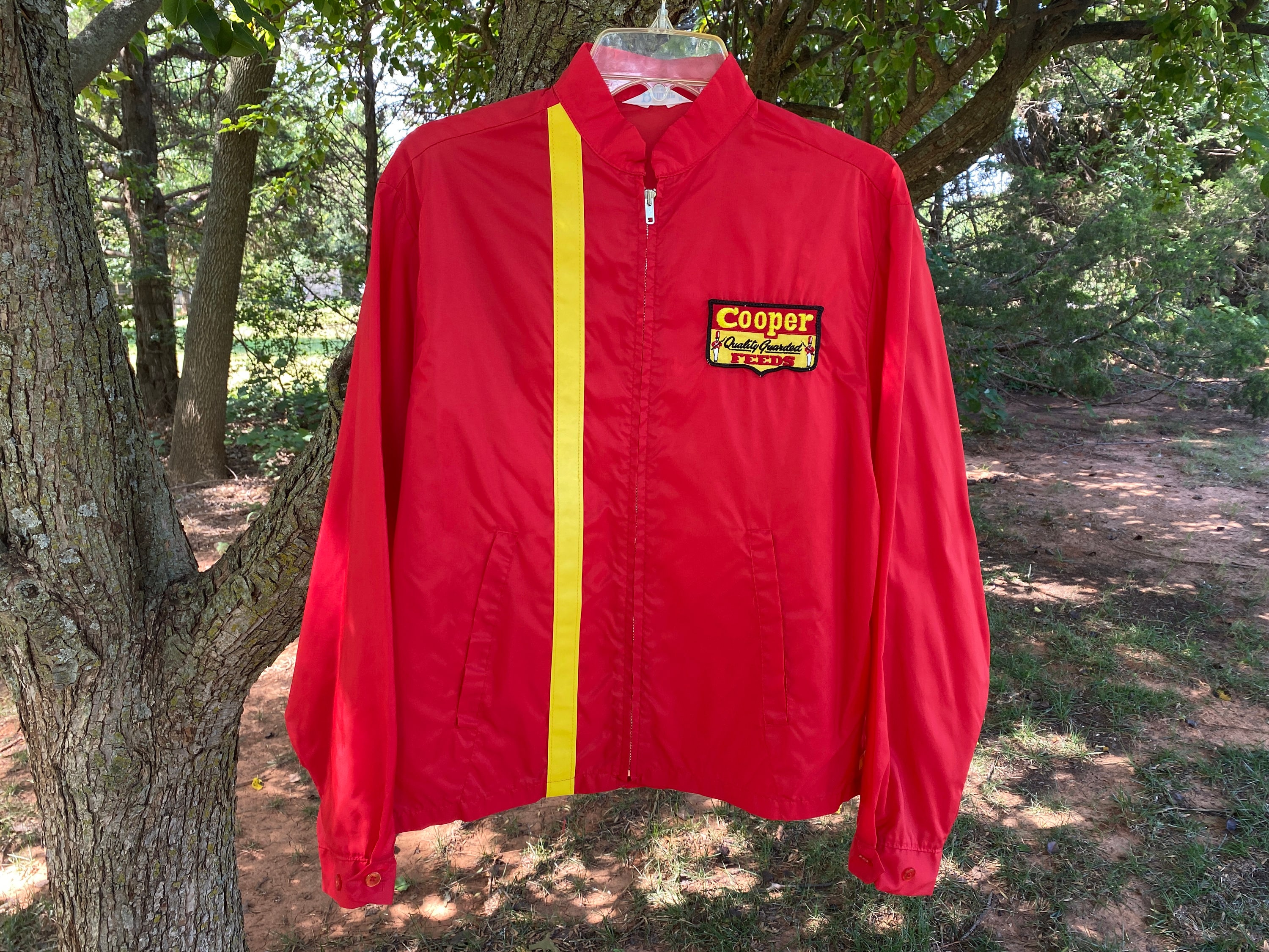 Vintage 1960-1970's Windbreaker Jacket Cooper Feeds Quality Guarded ...