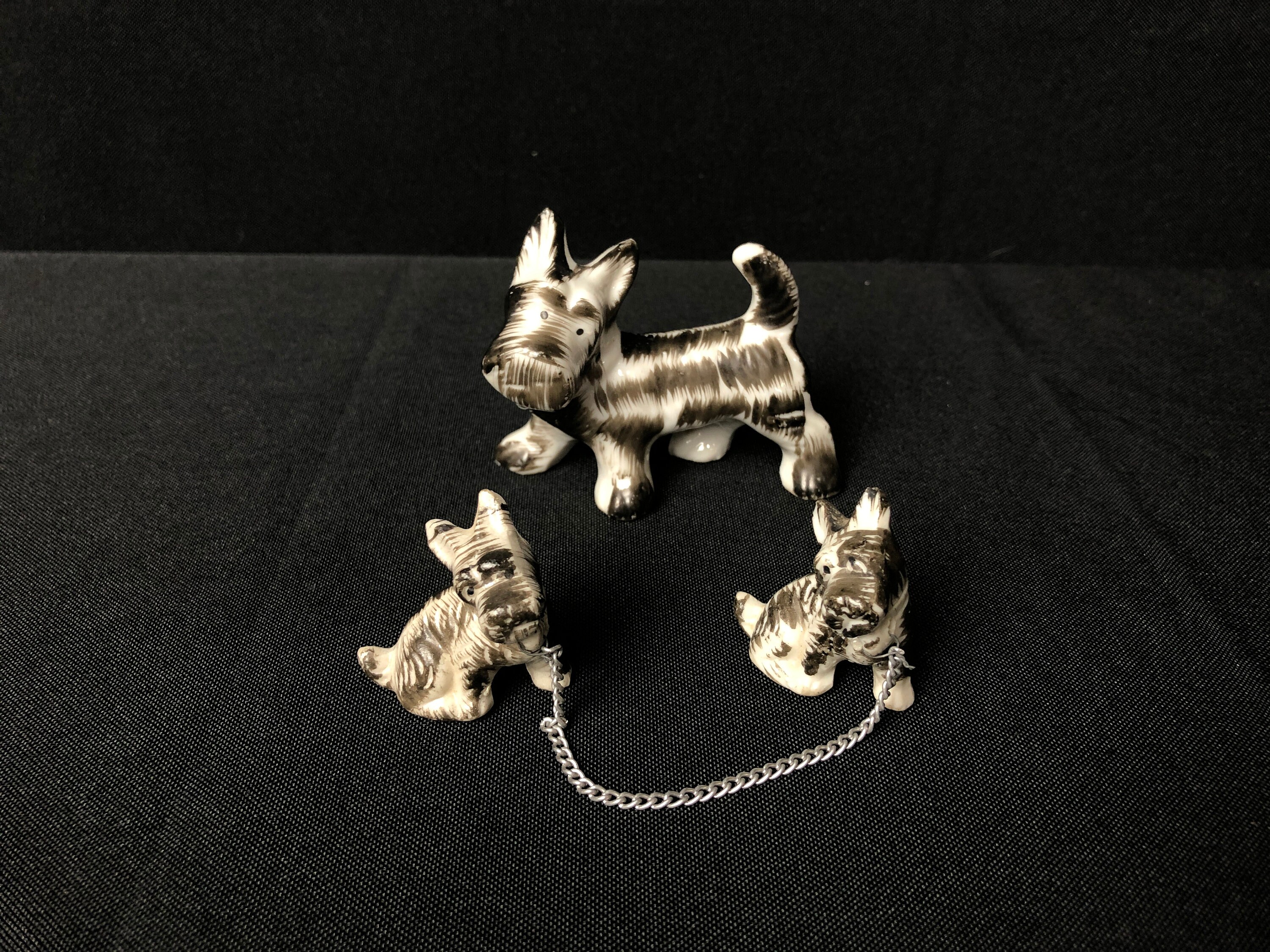 3 Vintage Miniature Scotty Dog Figurines Vintage Dog Collectables ...