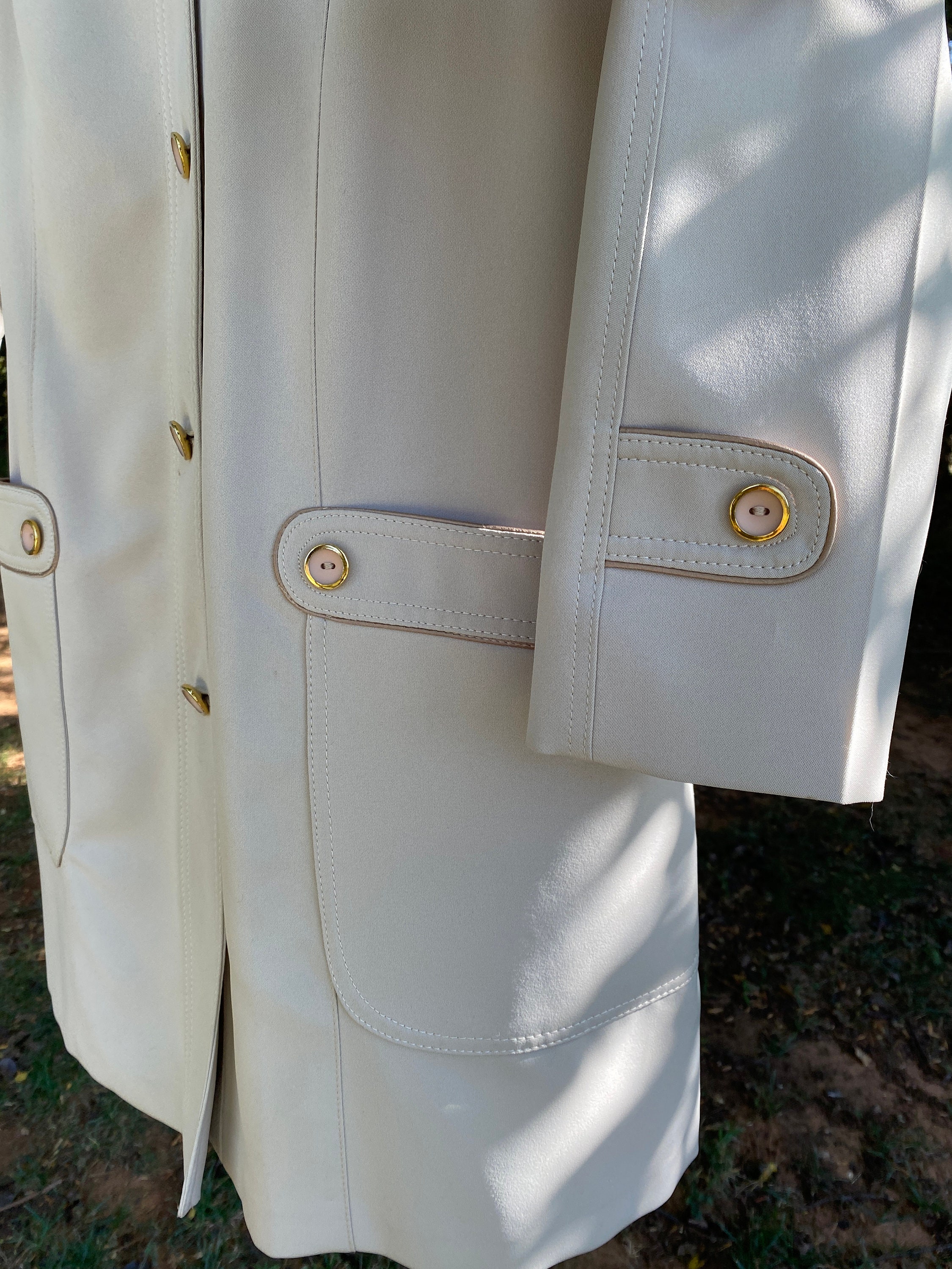 Vintage Women's Forecaster of Boston Beige Pea Coat, Size 7/8, All ...