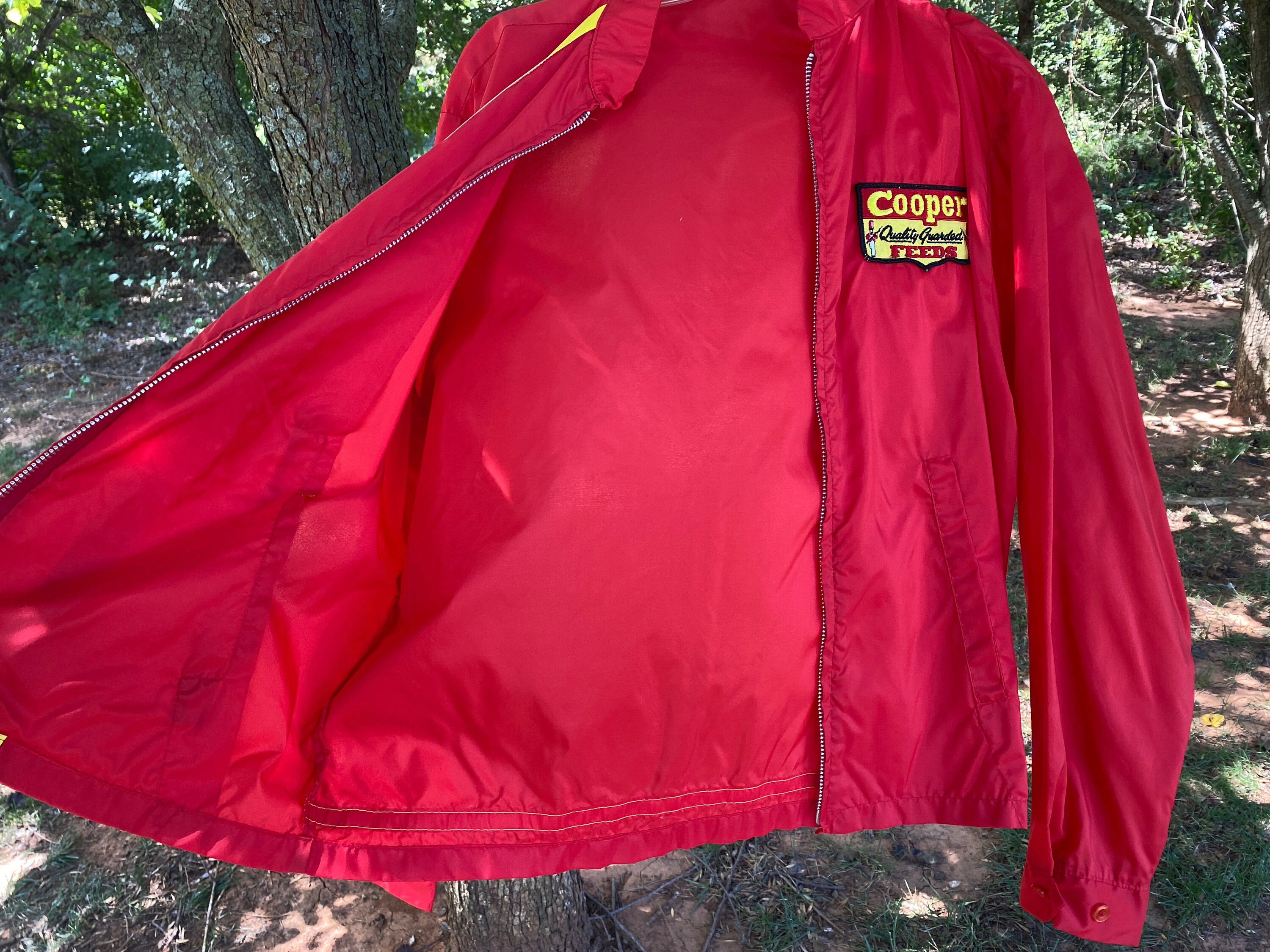 Vintage 1960-1970's Windbreaker Jacket Cooper Feeds Quality Guarded ...