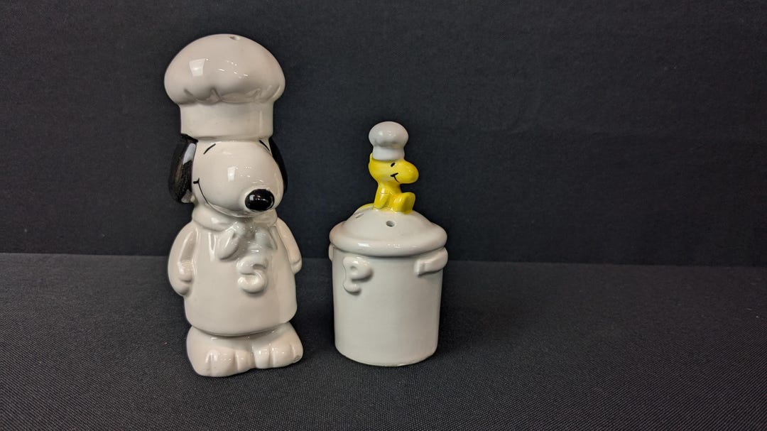 Vintage Collectible 1966 Chef SNOOPY and Chef WOODSTOCK | Chef Salt ...