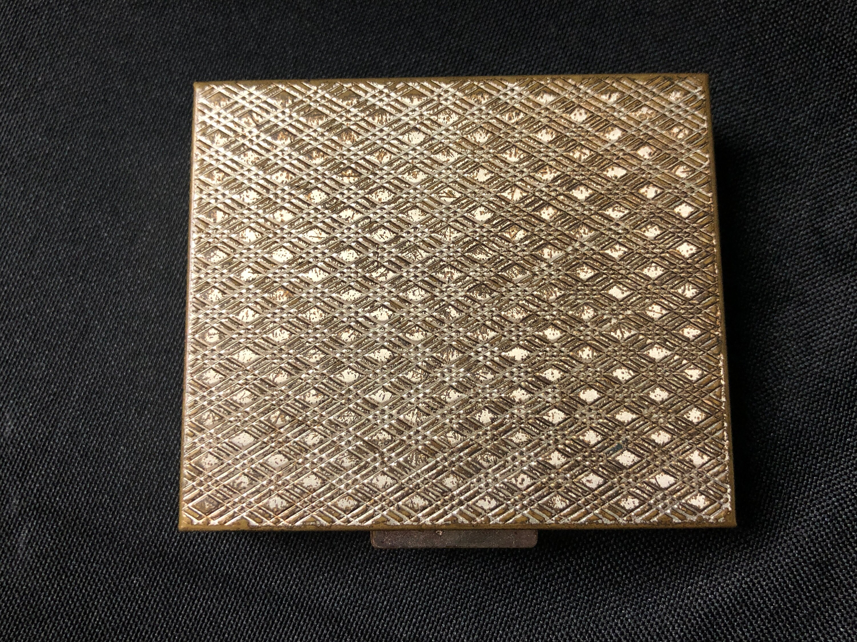 Vintage Gold Tone Square Makeup Compact & Music Box Gift for - Etsy