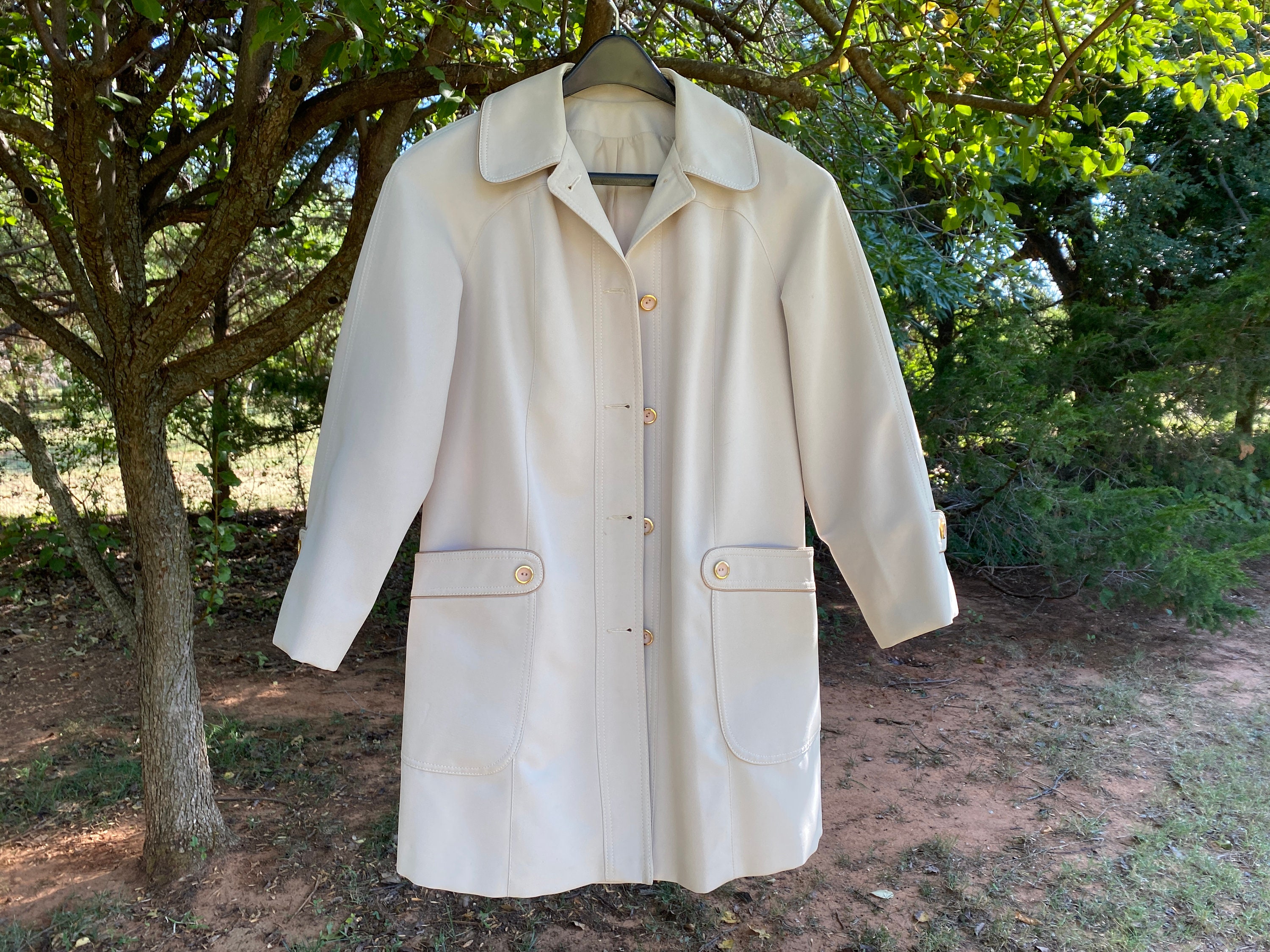 Vintage Women's Forecaster of Boston Beige Pea Coat, Size 7/8, All ...