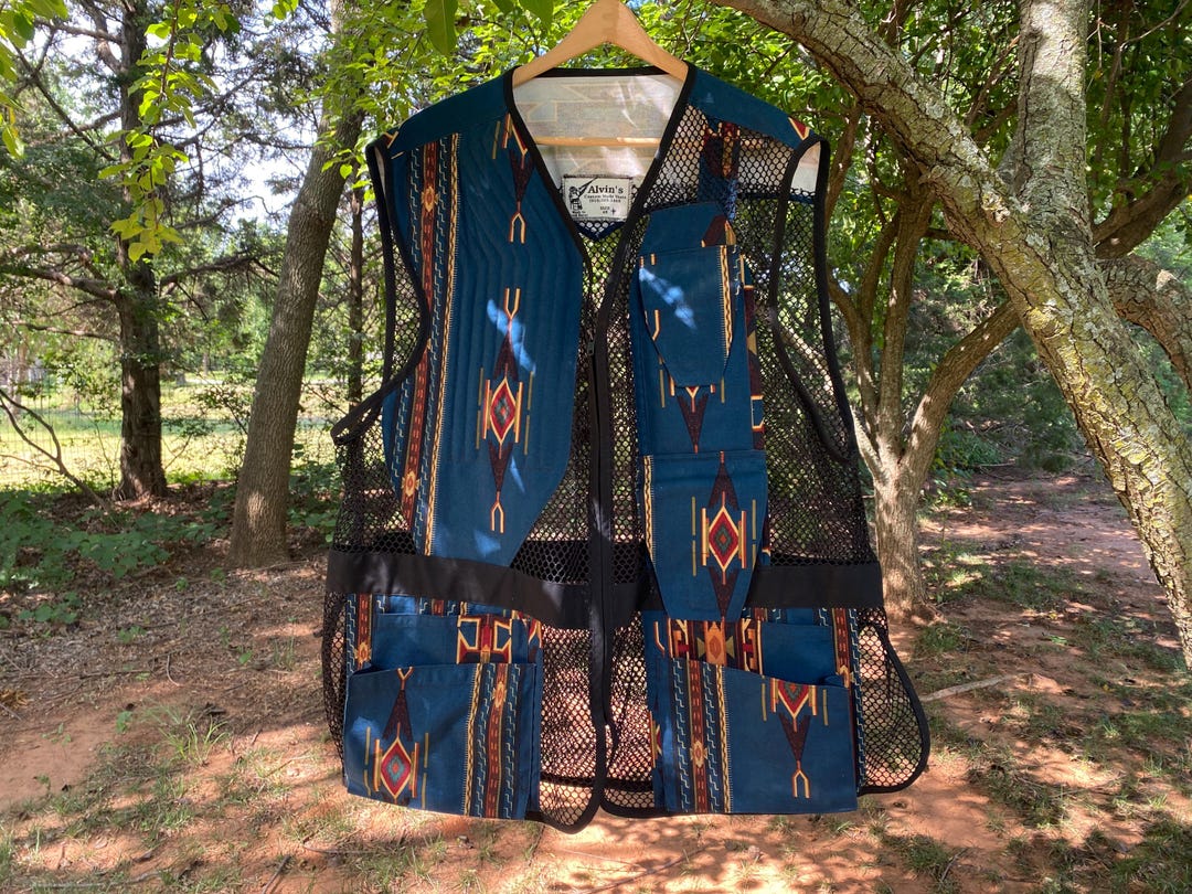 NEW Vintage Alvin's Custom Made Denim & Mesh Hunting Skeet Shooting ...