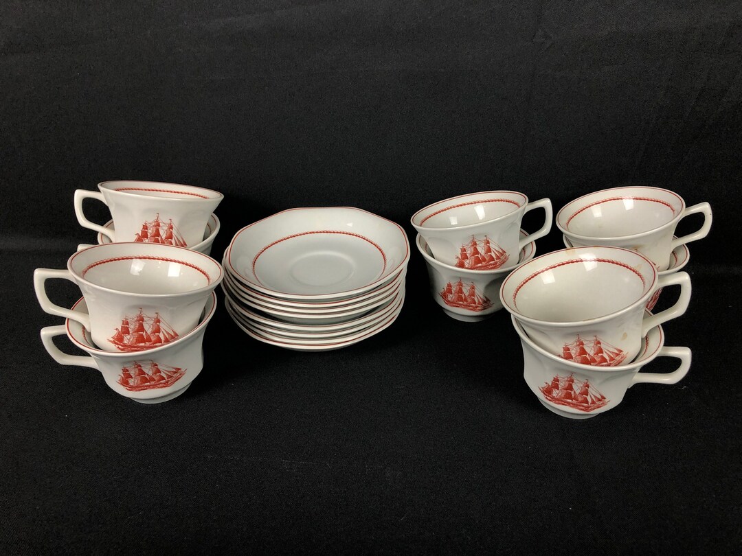 8 Wedgwood Flying Cloud - Cups and Saucers | Georgetown Collection ...
