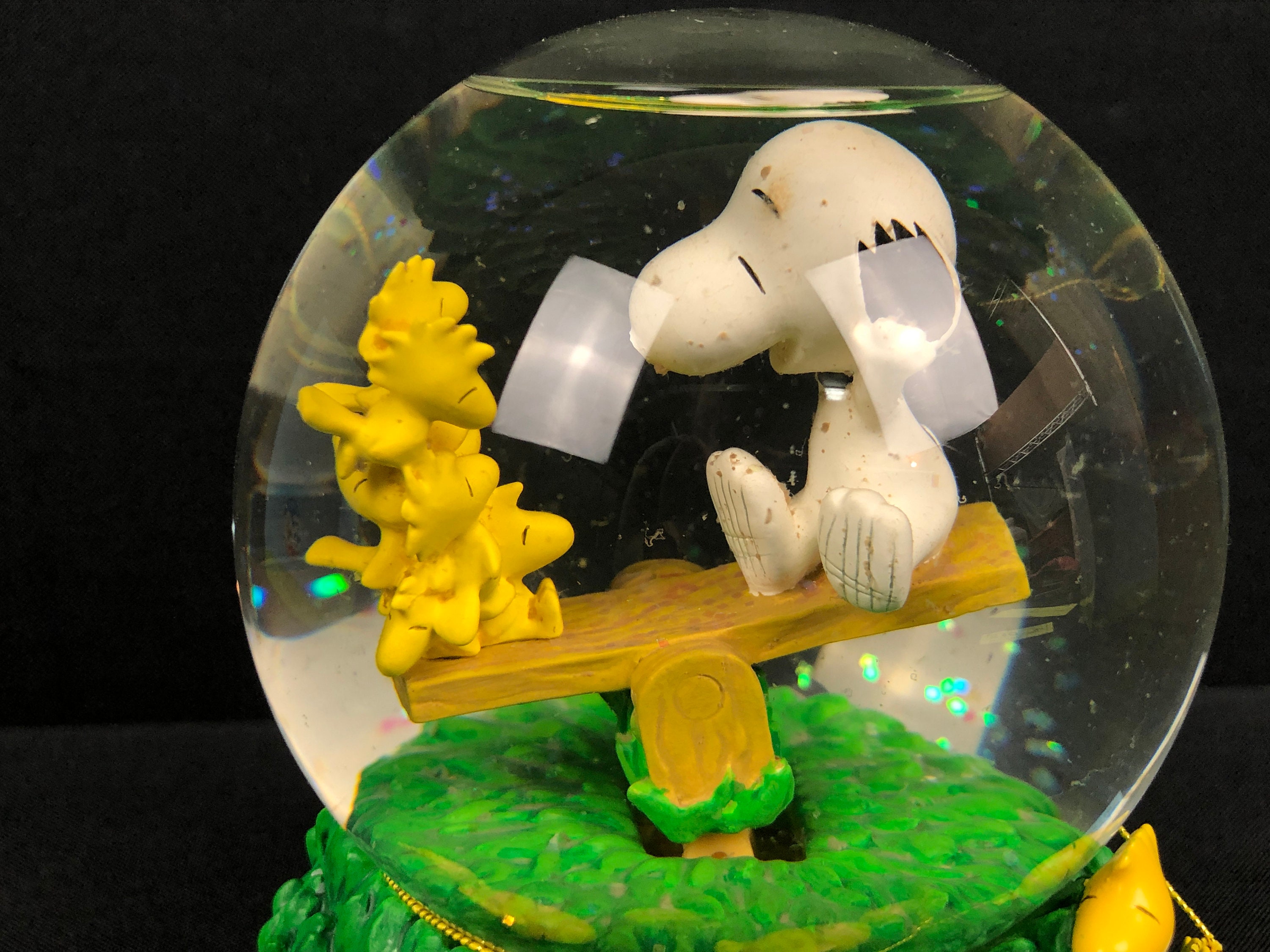 RARE COLLECTABLE Vintage Peanuts Gang Snoopy & Birds on Musical Motion ...