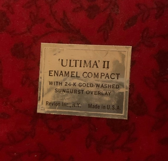 Vintage Revlon Ultima II Powder Compact - Enamel with… - Gem