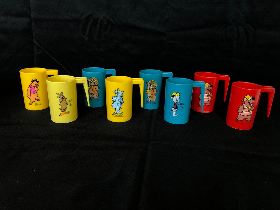 Vintage (7) 1971 Hanna Barbera Cartoon Characters Kid's Cups / Mugs ...