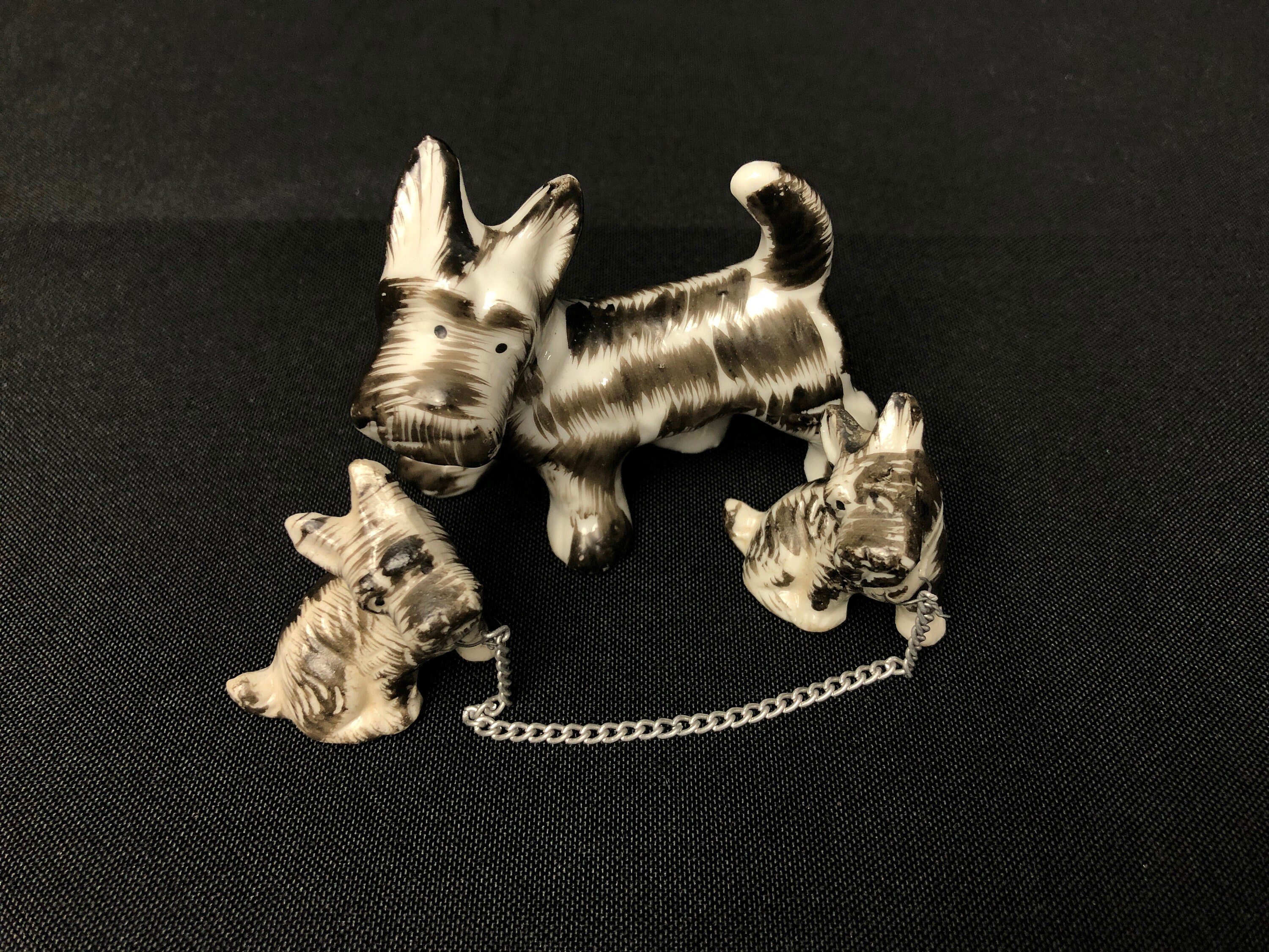 3 Vintage Miniature Scotty Dog Figurines Vintage Dog Collectables ...