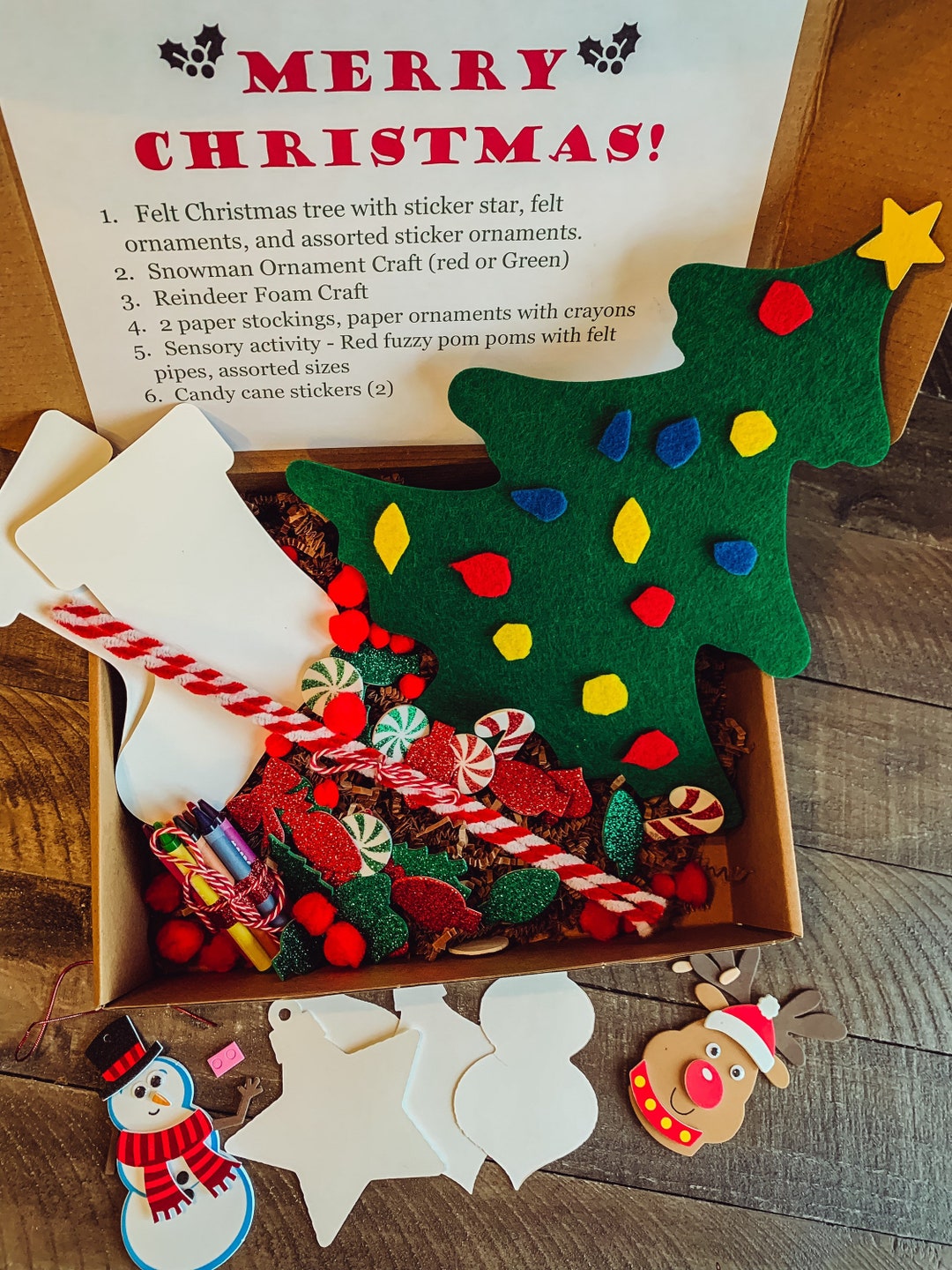 Christmas Activity Box, Toddler Activities, Christmas Gift, Holiday ...