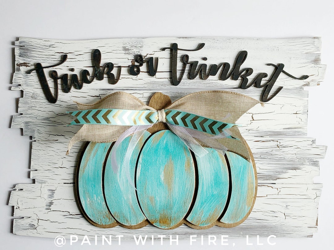 Treats & Trinkets, Trick or Treat Svg, Halloween DIY, Teal Pumpkin ...