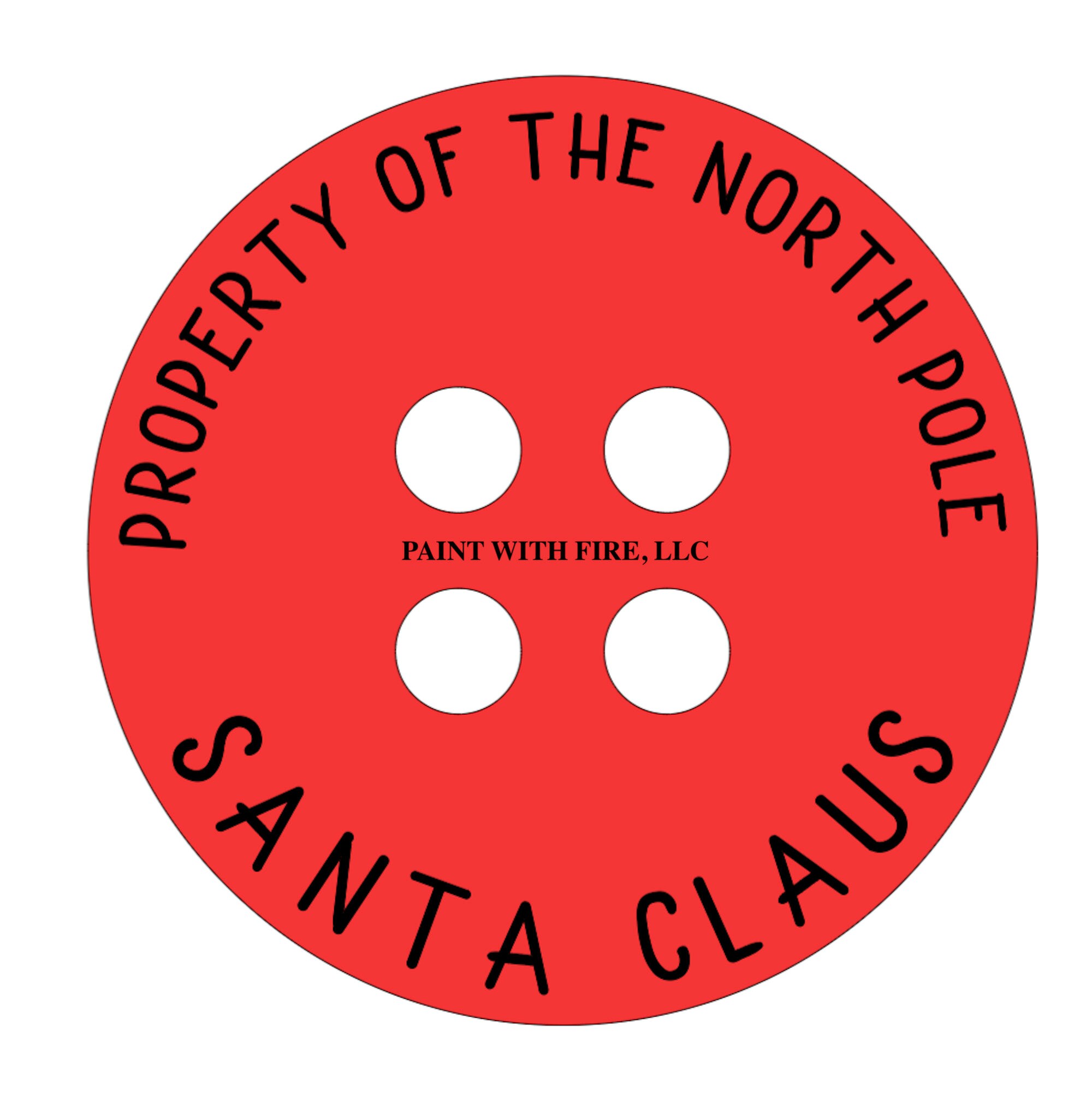Santa's Lost Button -by Paint With Fire- Lost Button Svg for Lasers ...