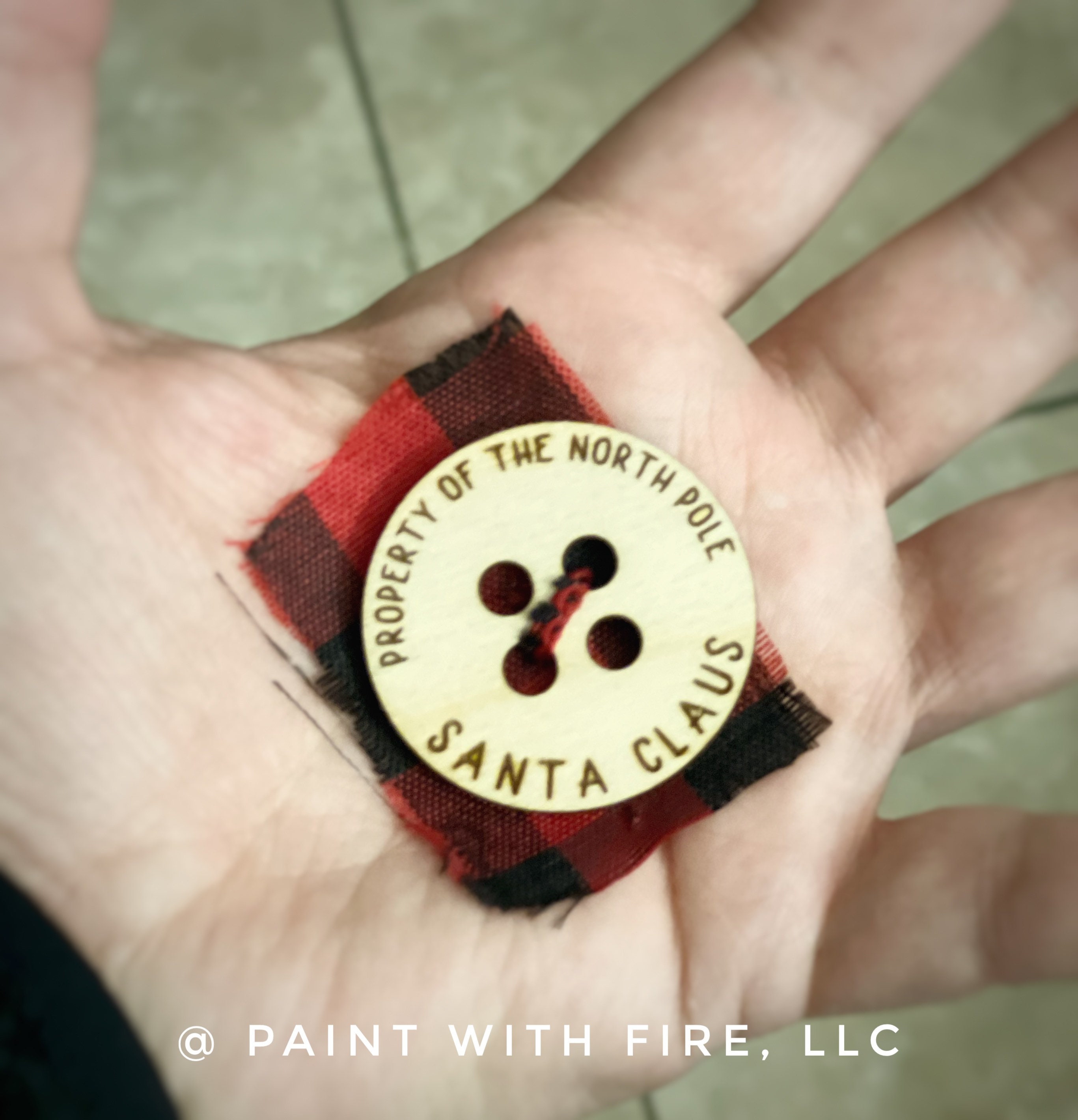 Santa's Lost Button -by Paint With Fire- Lost Button Svg for Lasers ...