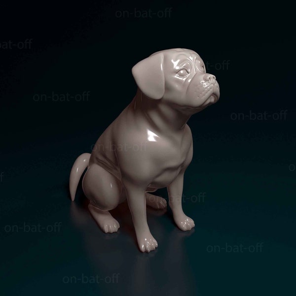 Dog Memorial Statue Puggle - Etsy