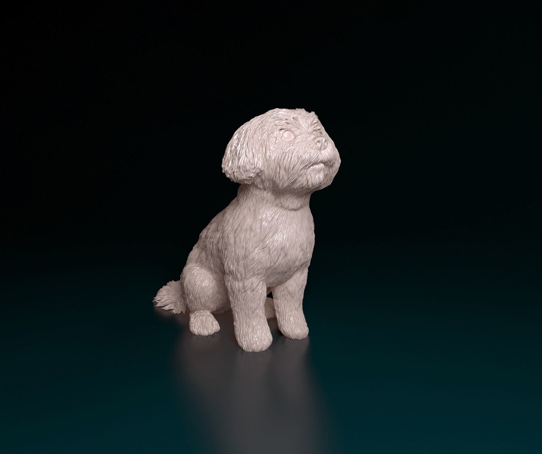 Maltese Figurine Dog Minimalist Dog Statue Unique Gift - Etsy
