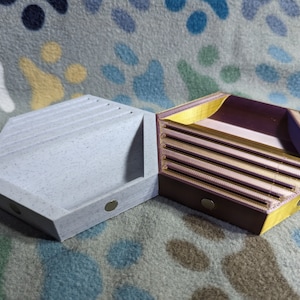 Magnetic Hexagonal Board Game Token Trays Resource Holders - Etsy