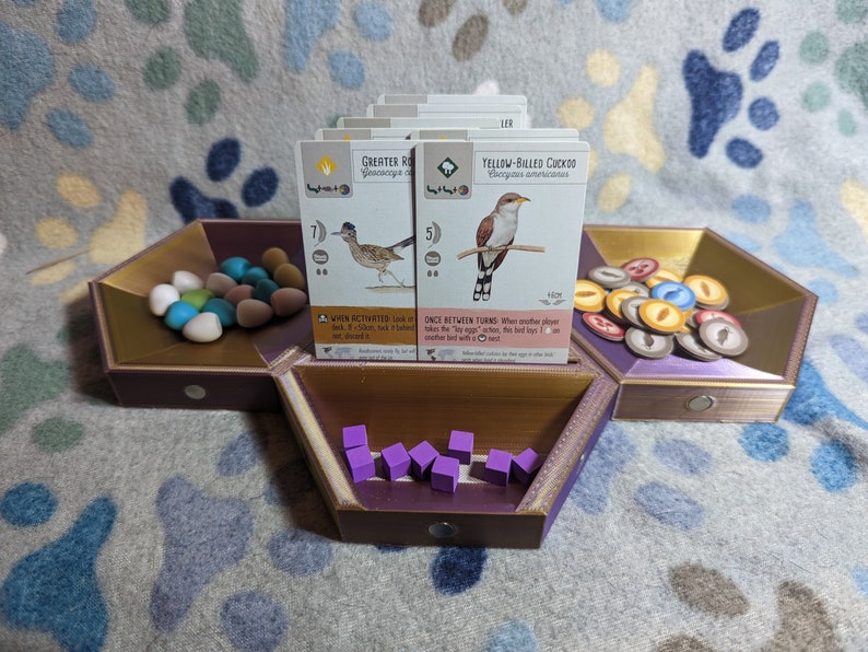 Magnetic Hexagonal Board Game Token Trays Resource Holders - Etsy