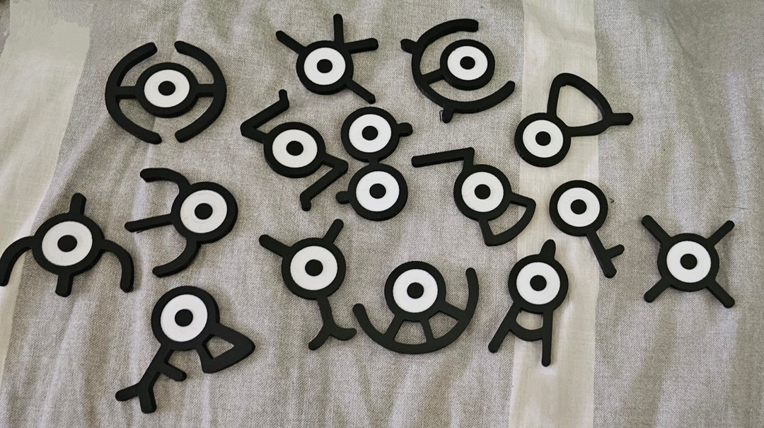 Unown Magnets | Pokemon Refrigerator Magnets - Etsy