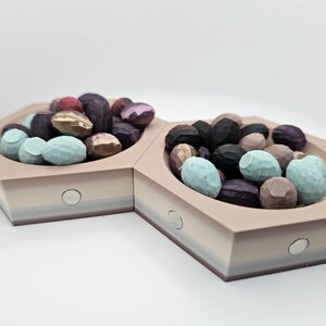 Magnetic Hexagonal Board Game Token Trays | Board Game Resource Holders ...