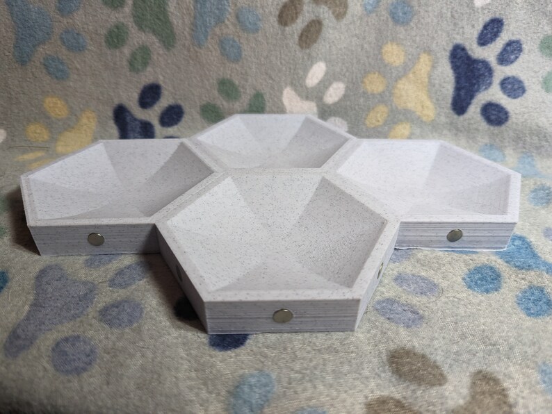 Magnetic Hexagonal Board Game Token Trays Resource Holders - Etsy