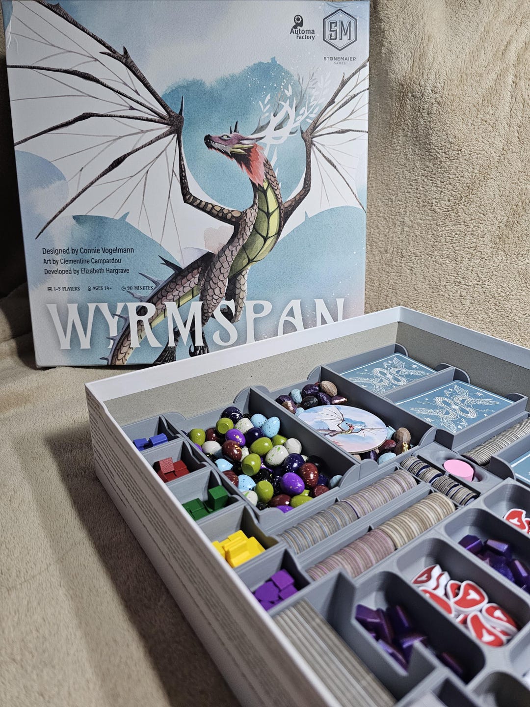 Wyrmspan Box Organizer | Wyrmspan Token and Card Organization ...