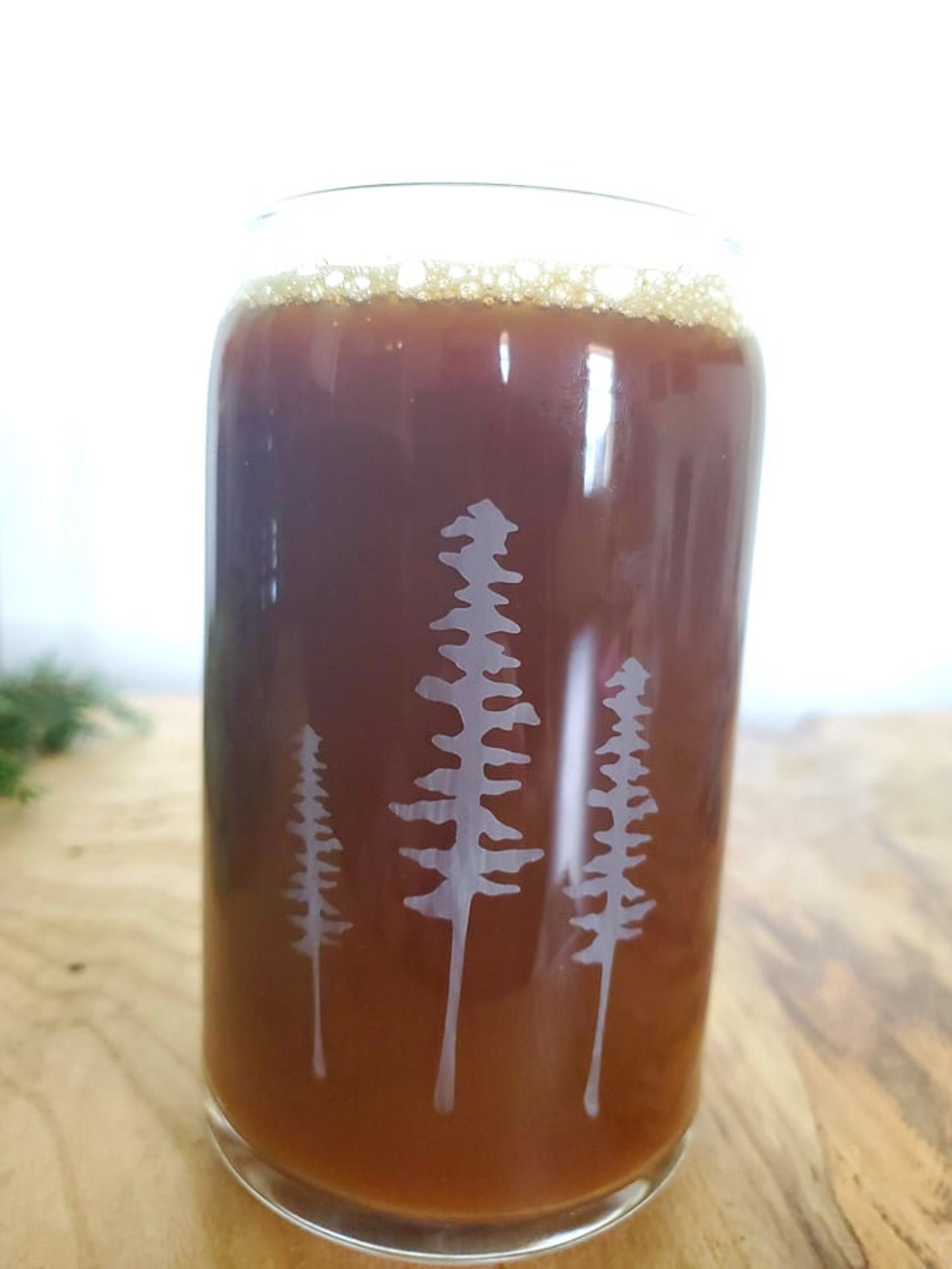 Etched Tree Drinking Glass - Tree Drinkware - Nature Lover Gift - Etsy