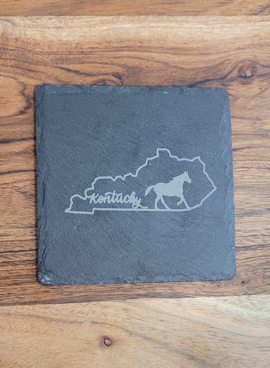 Slate Kentucky Coaster | Horse Coaster - Etsy