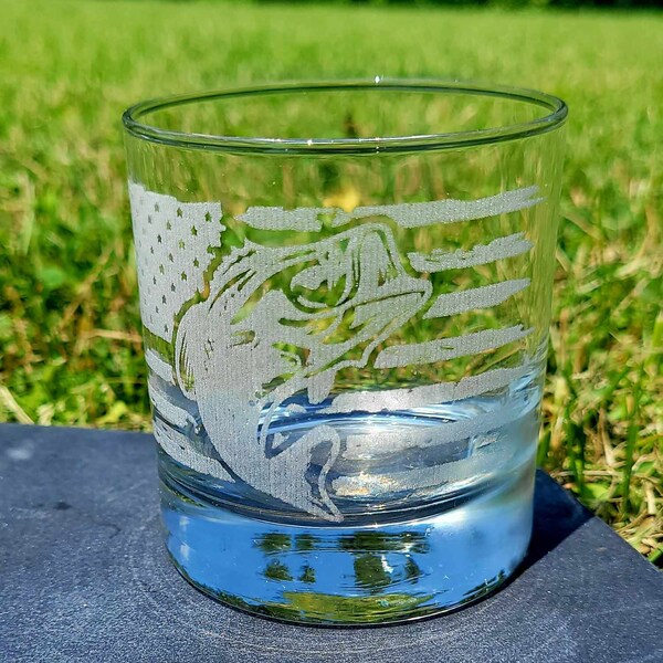 Etched Fish Glasses - Etsy