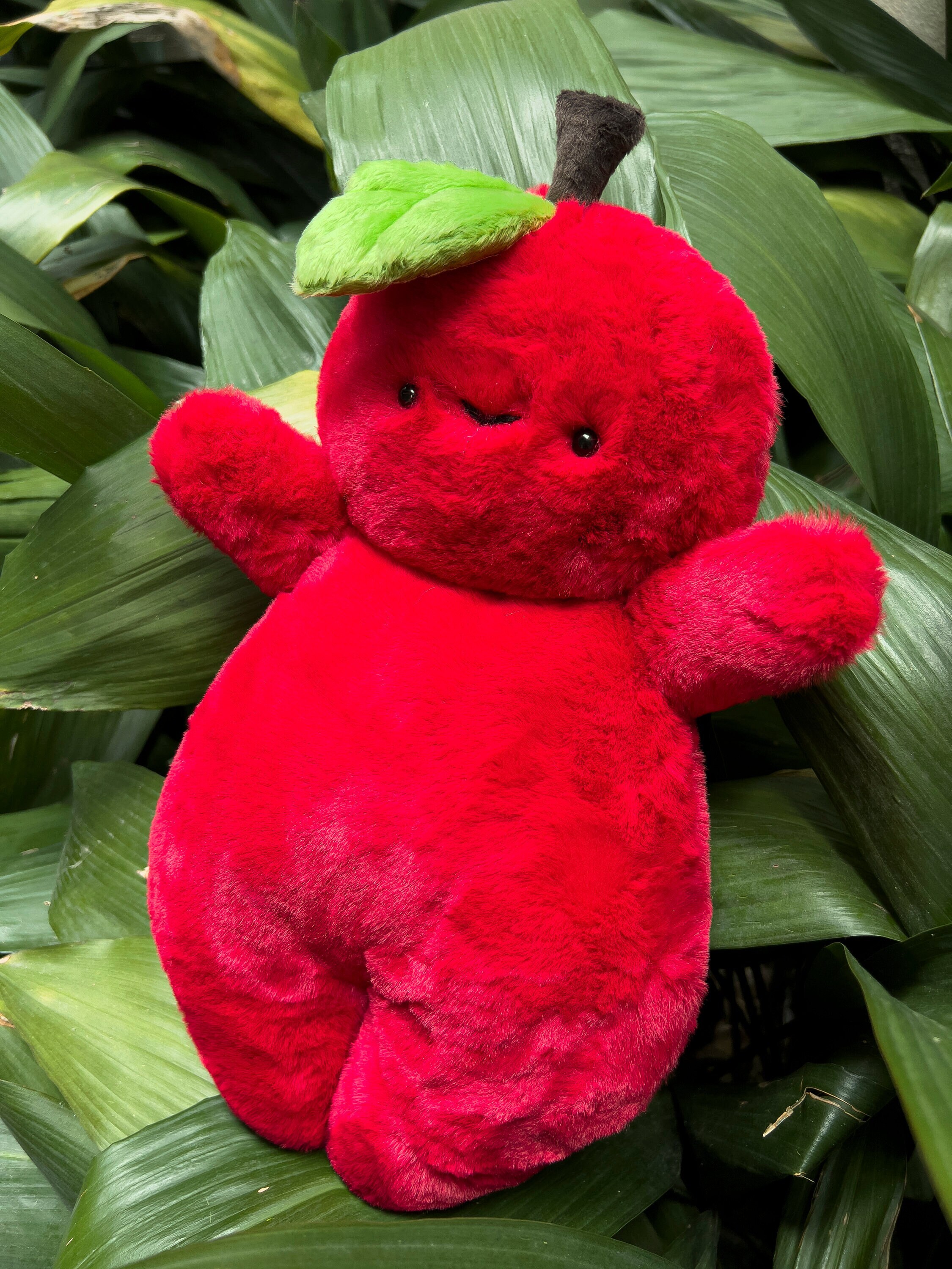 Cute Mr. Red Apple Plush Doll, Kawaii Gift Stuffed Toy, Custom Plush - Etsy