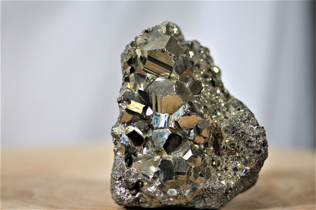 Raw Pyrite Crystal Specimen Cluster Golden Natural Healing - Etsy