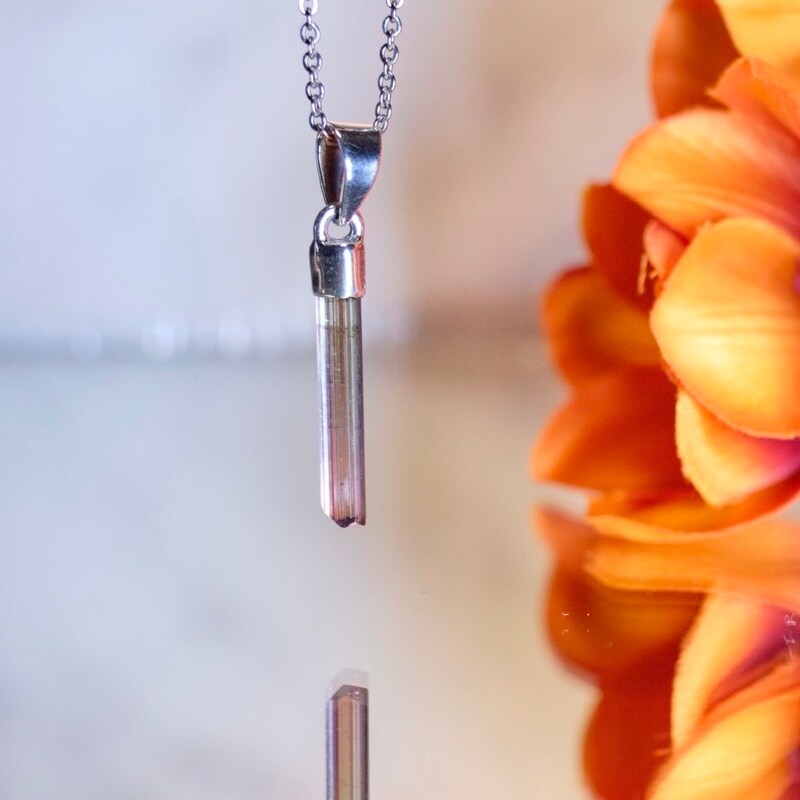 Watermelon Tourmaline Pendant - Etsy