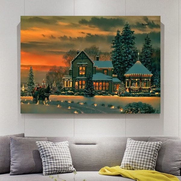 Christmas Canvas - Etsy