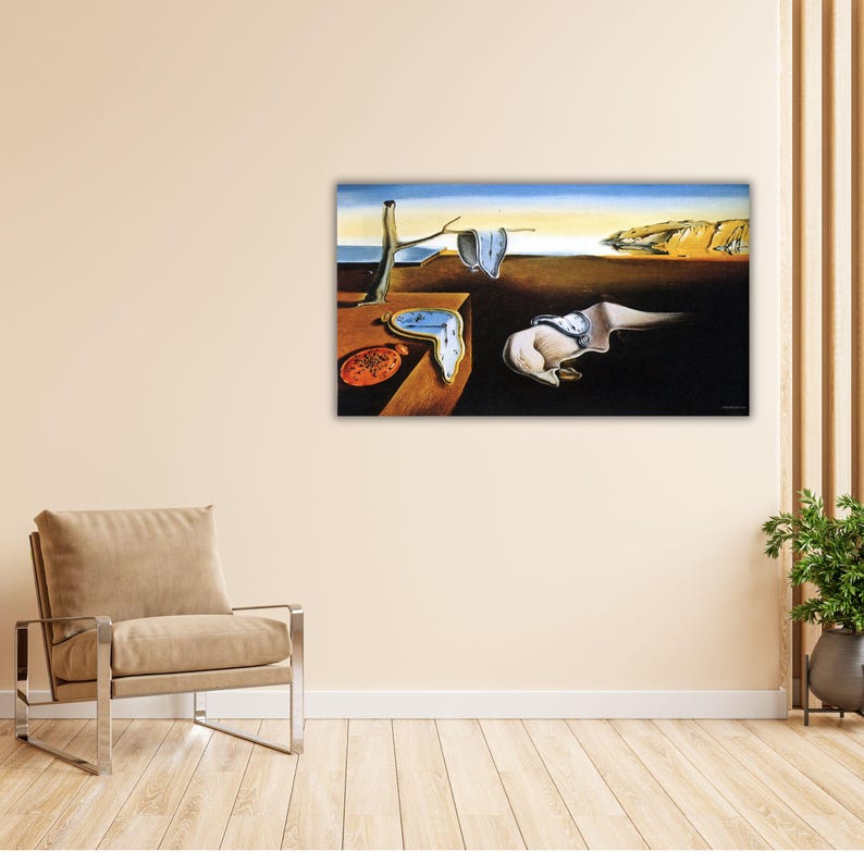 Salvador Dali the Persistence of Memory Wall Art Salvador Dali Canvas ...