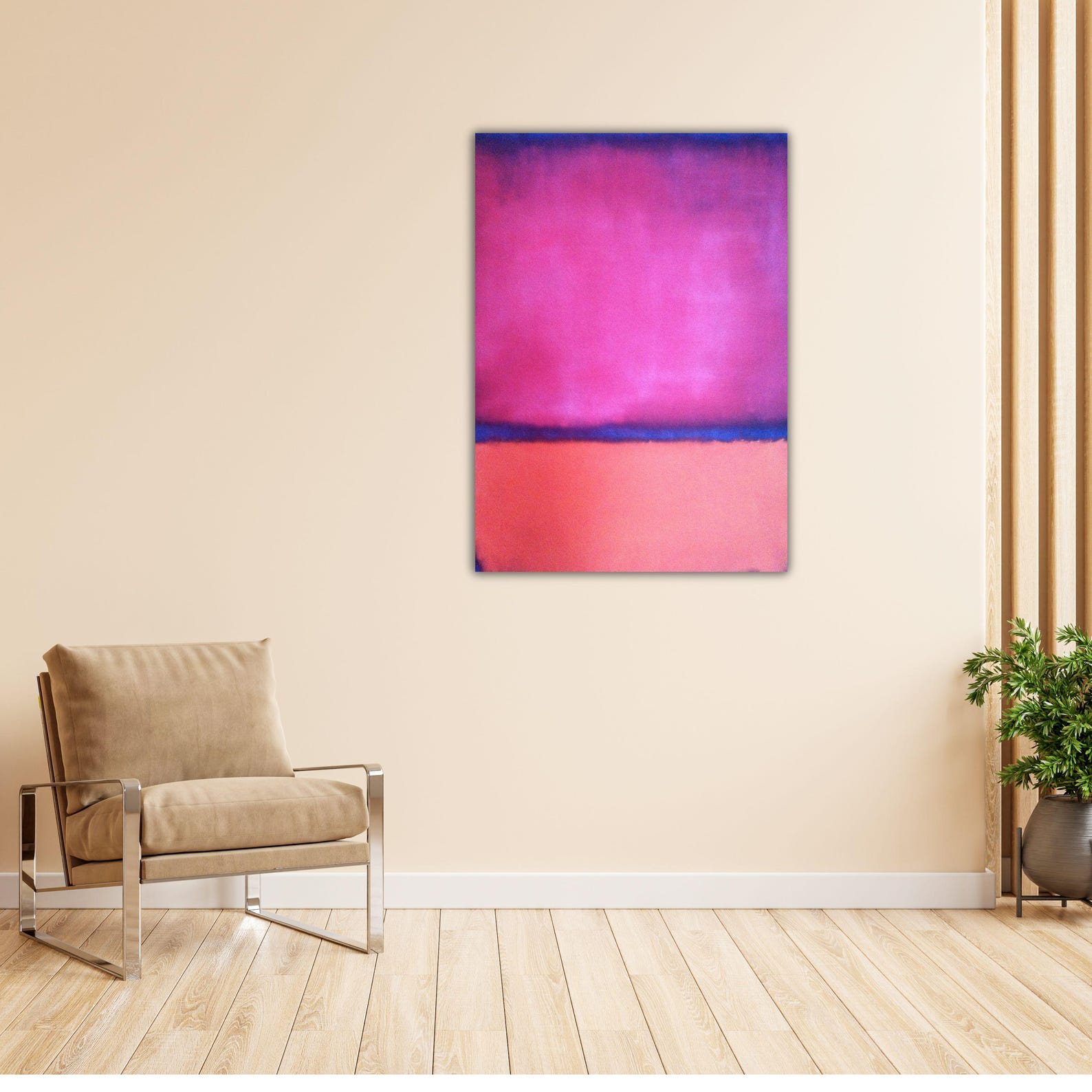 Mark Rothko Pink and Blue Wall Art Rothko Canvas Mark Rothko ...