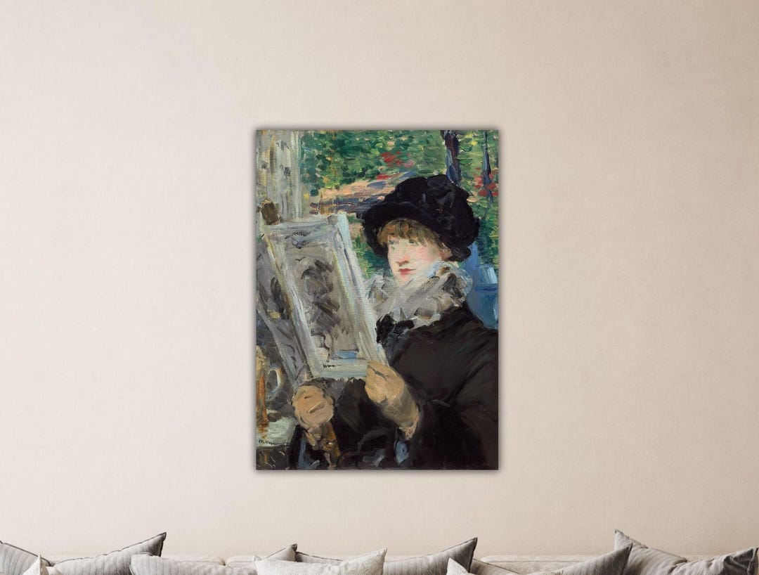 Edouard Manet - Woman Reading Poster Edouard Manet Wall Art Edouard ...