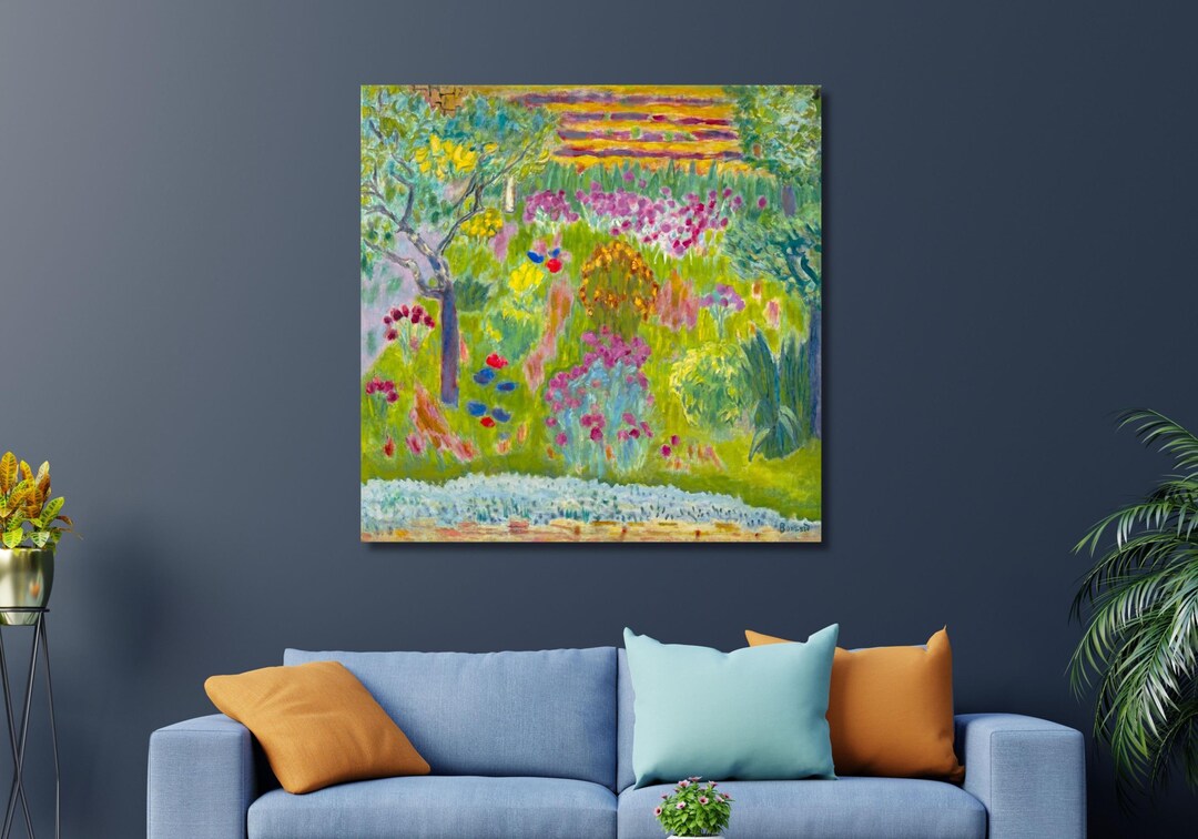 Pierre Bonnard Garden (1935) Canvas Pierre Bonnard Wall Art Pierre ...