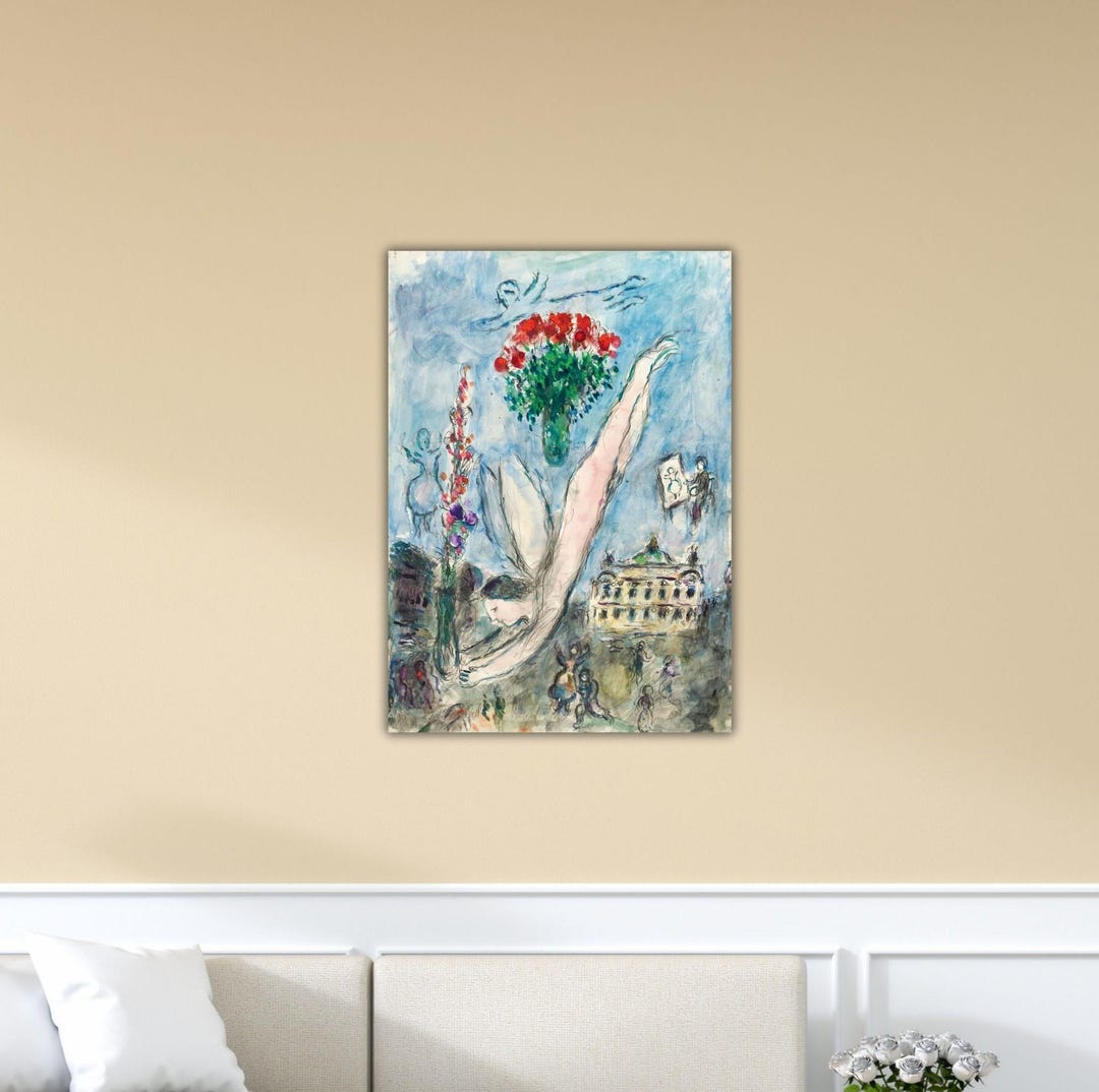 Marc Chagall the Angel in Front of the Opera Canvas Chagall Paint Marc ...