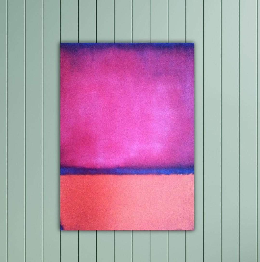 Mark Rothko Pink and Blue Wall Art Rothko Canvas Mark Rothko ...