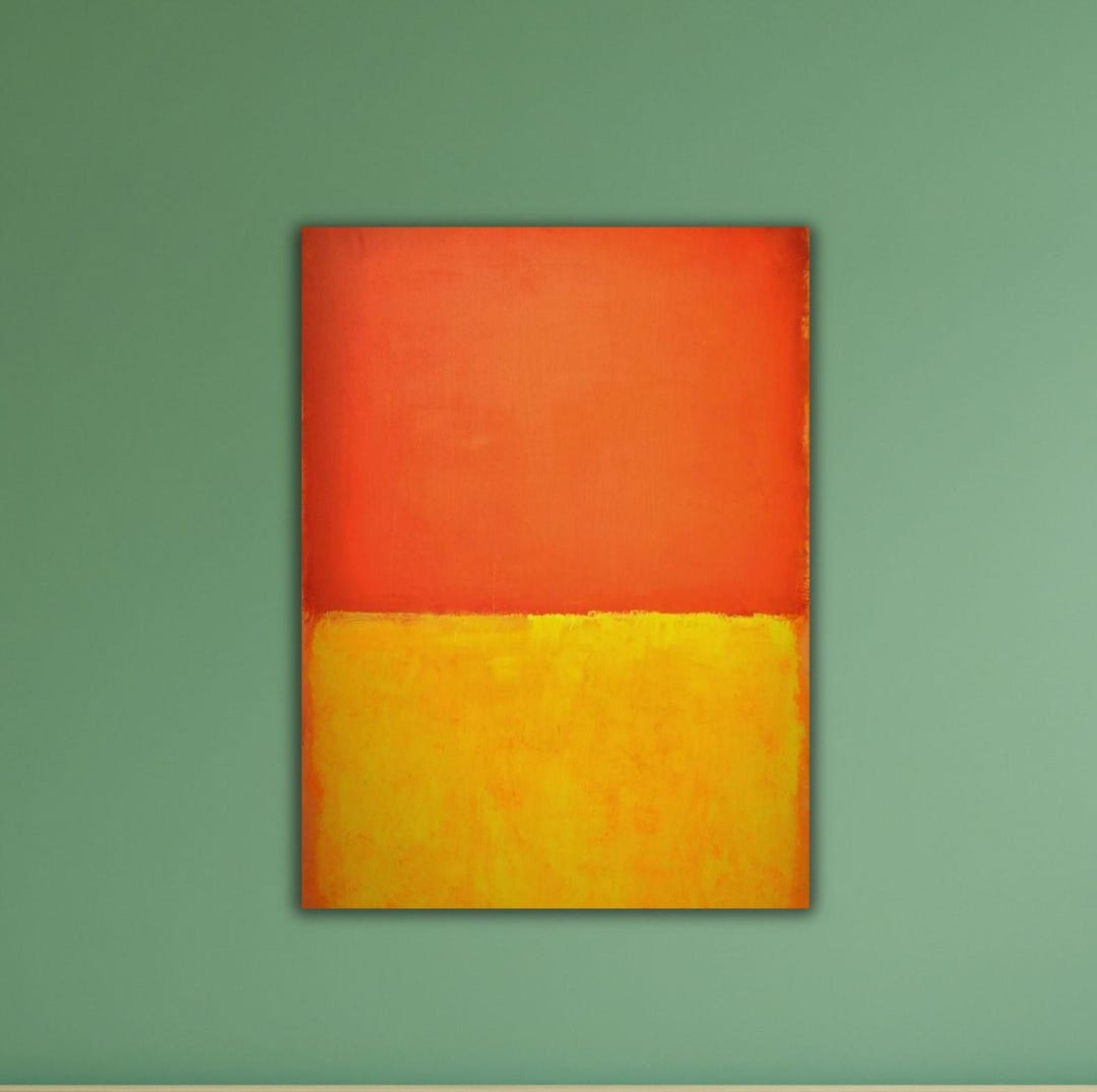 Mark Rothko Orange and Yellow Wall Art Rothko Canvas Mark Rothko ...