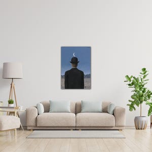 Rene Magritte Man on the Moon Wall Art Famoust Print Art High Quality ...