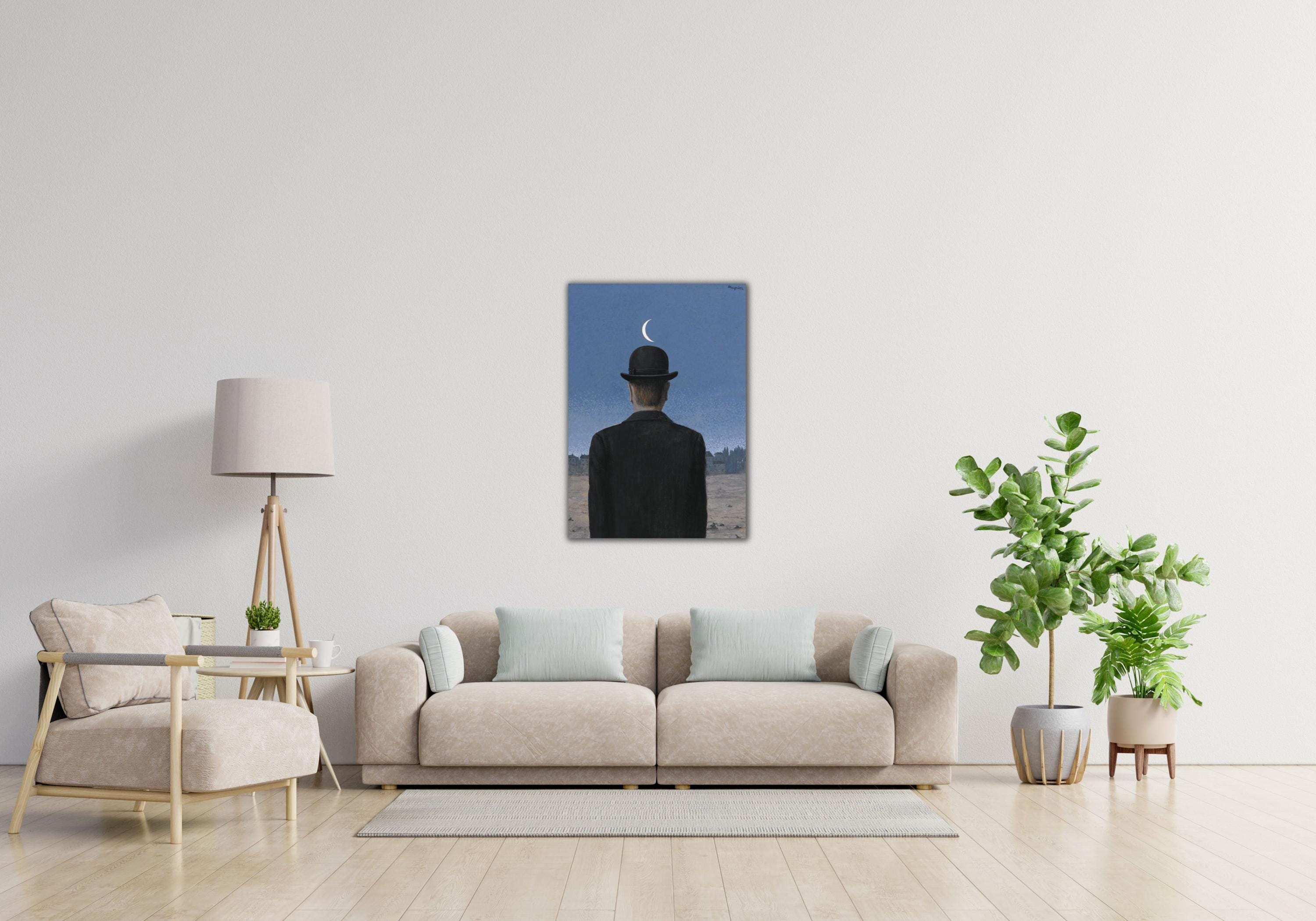 Rene Magritte Man on the Moon Wall Art Famoust Print Art High Quality ...