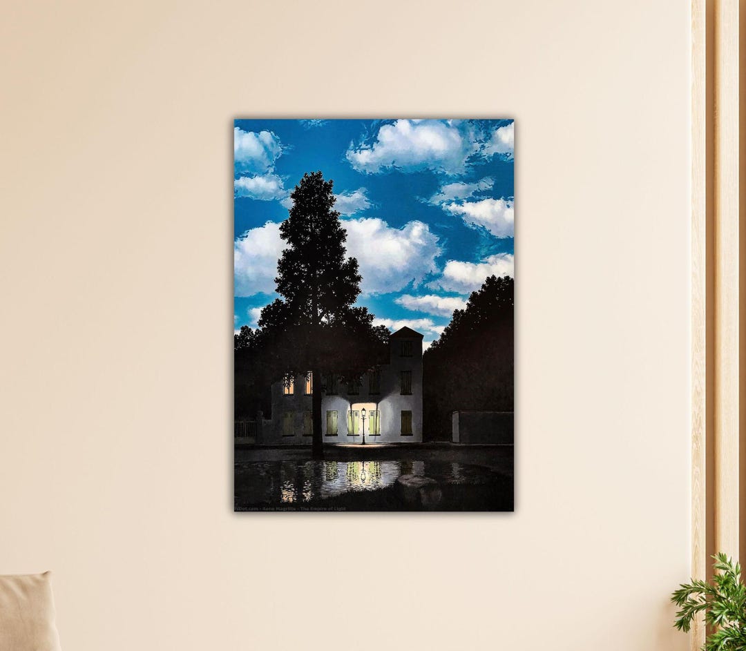 Rene Magritte the Empire of Light Wall Art Famoust Print Rene Magritte ...