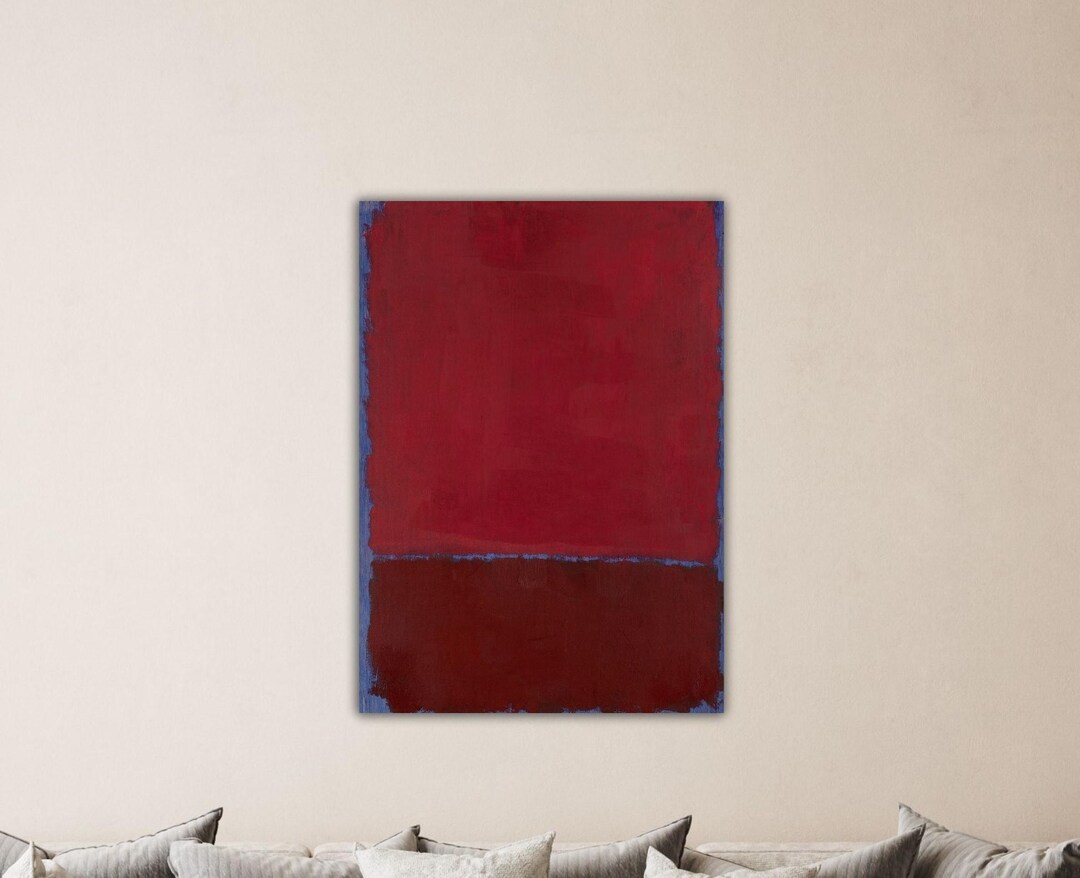 Mark Rothko Red Wall Art Extra Large Canvas Mark Rothko Reproduction ...