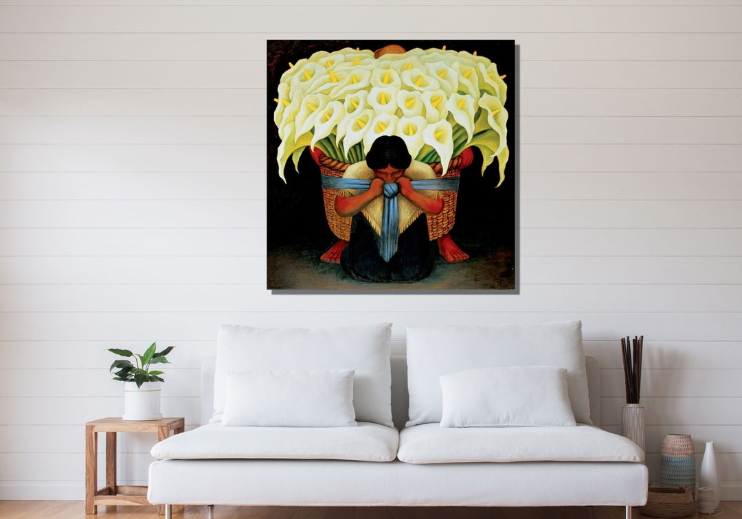 Diego Rivera the Flower Carrier Girl Canvas Poster Art,the Flower ...