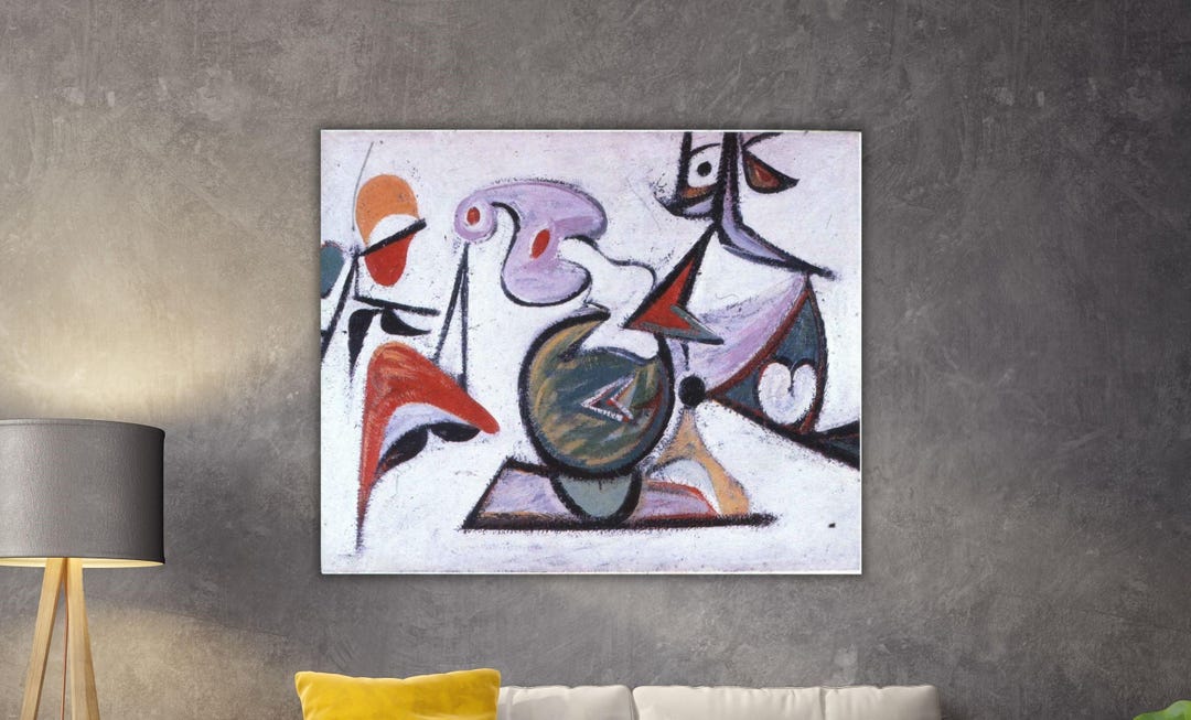 Arshile Gorky Image in Khorkom 1936 Poster Gorky Wall Art Gorky Canvas ...